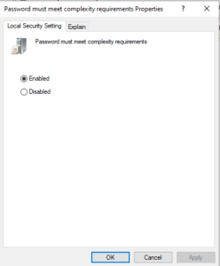 How to remove password complexity in Windows Server 2022
