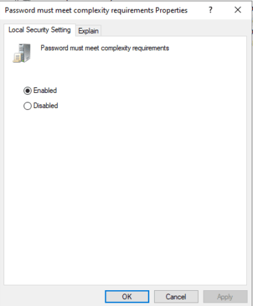 How to remove password complexity in Windows Server 2022