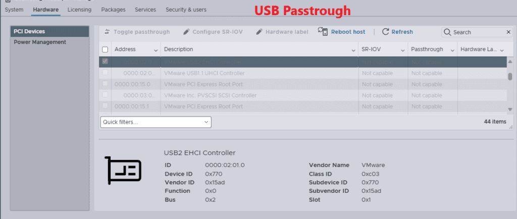 How to add USB devices to your VMware vSphere
