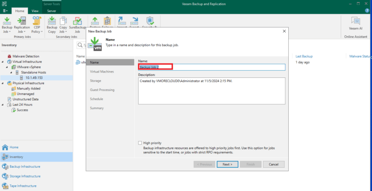 How to back up VMware ESXi with Veeam Backup Replication