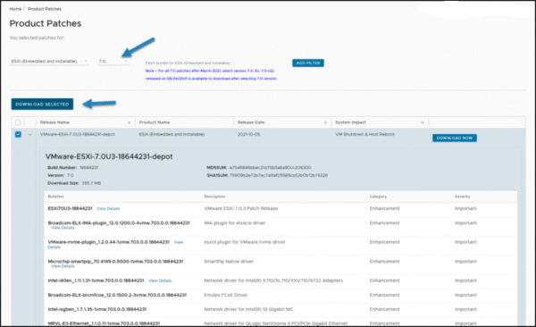 Upgrade Vmware Esxi To 70 U3 Via Command Line 2247